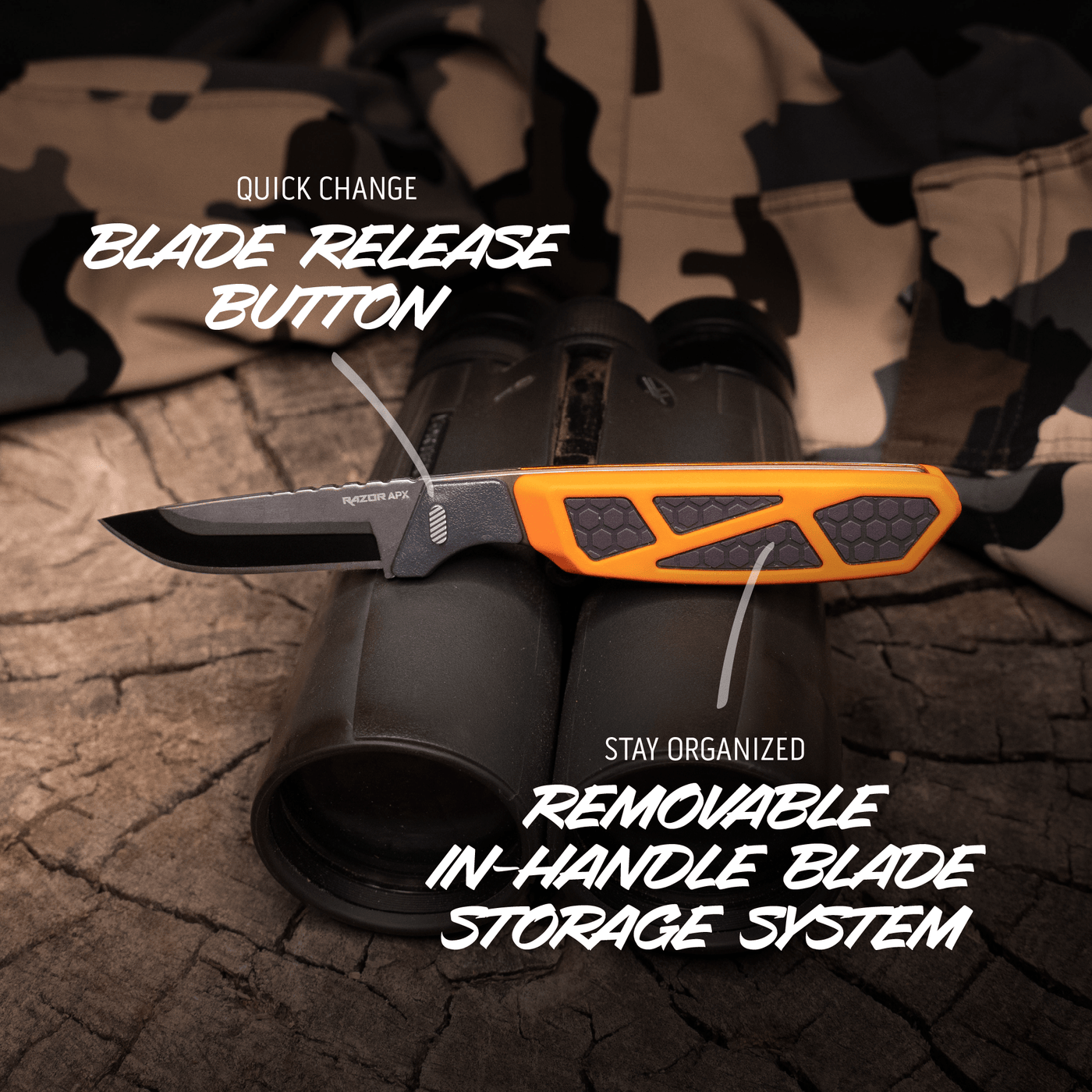 Razor APX Customizable Hunting Knife | RazorSafe® & SawSafe™ System