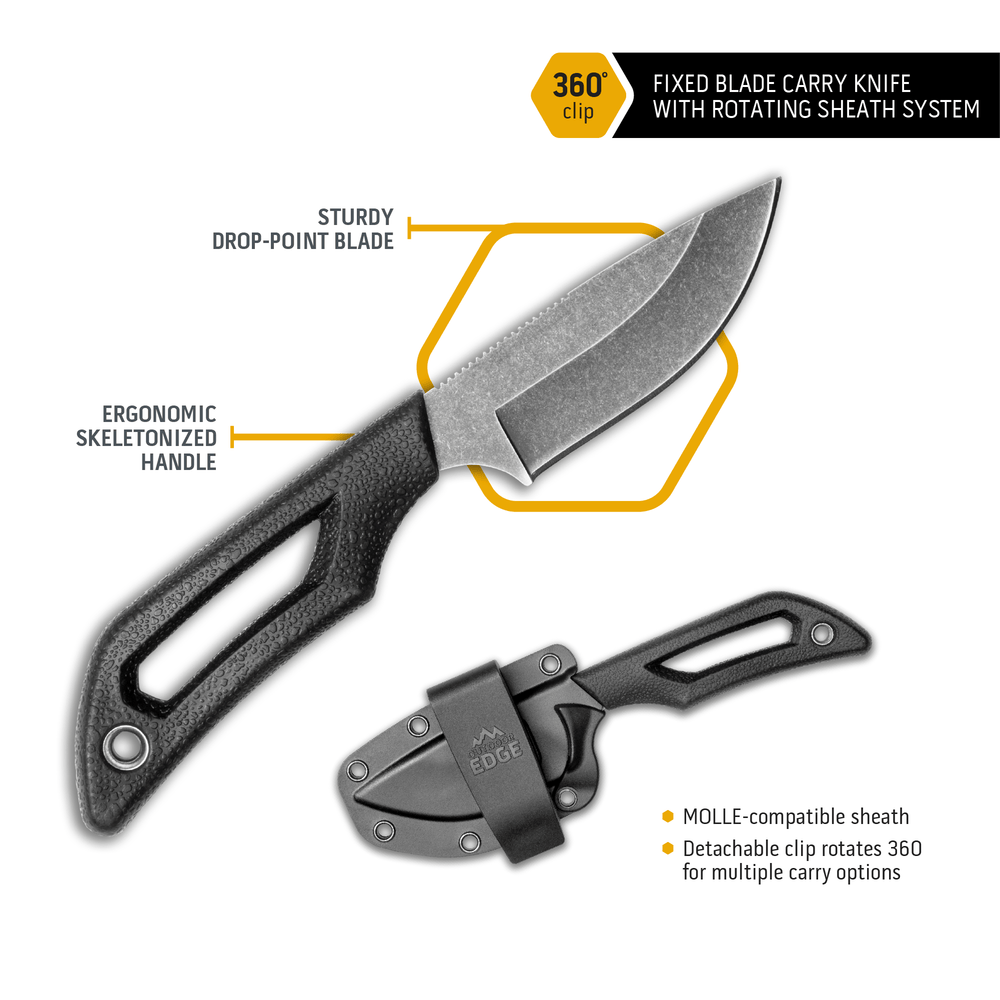 Outdoor Edge Pivot Fixed Blade Knife | Rugged & Reliable