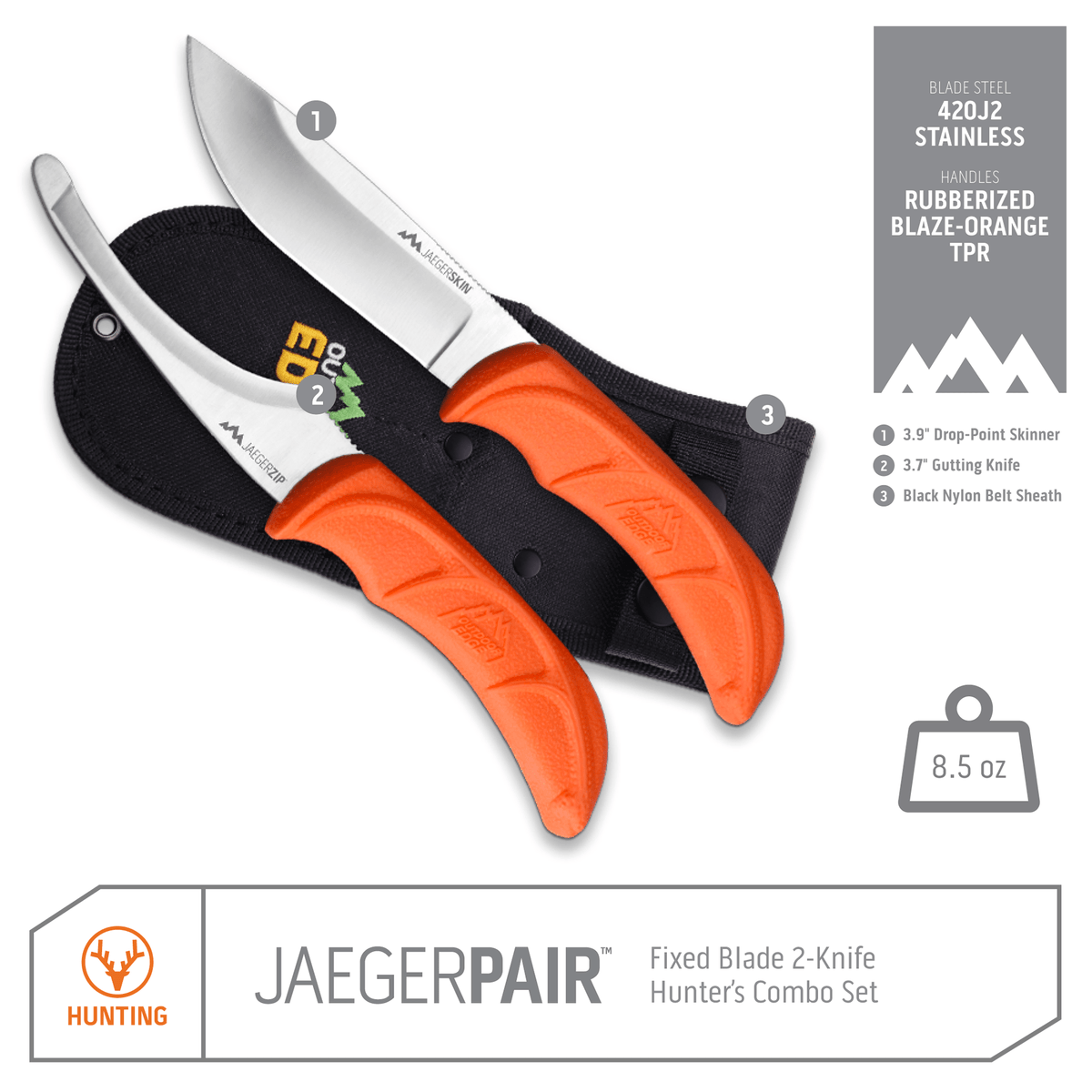 JaegerPair™ | Hunting Knife for Field Dressing | Outdoor Edge