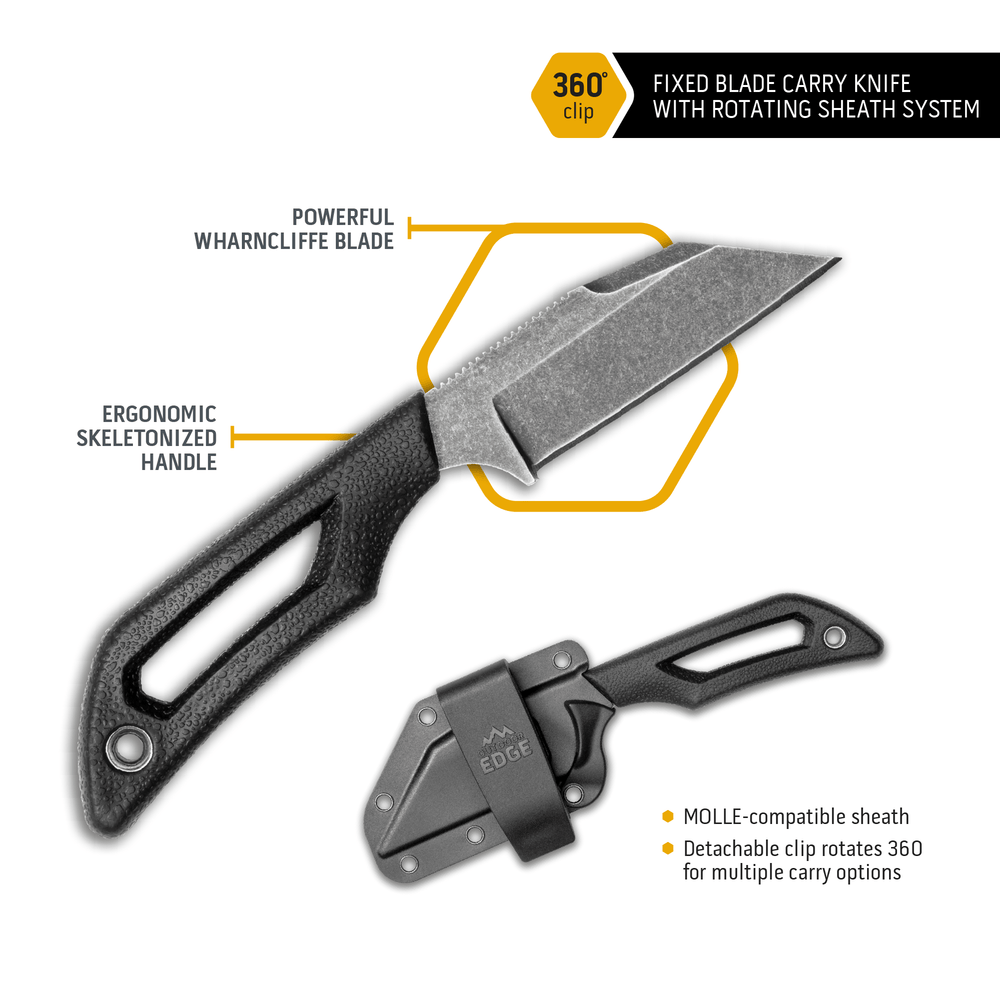 Outdoor Edge Pivot Fixed Blade Knife | Rugged & Reliable