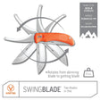 SwingBlade | Flipping Skinning Knife and Gutting Blade | Outdoor Edge
